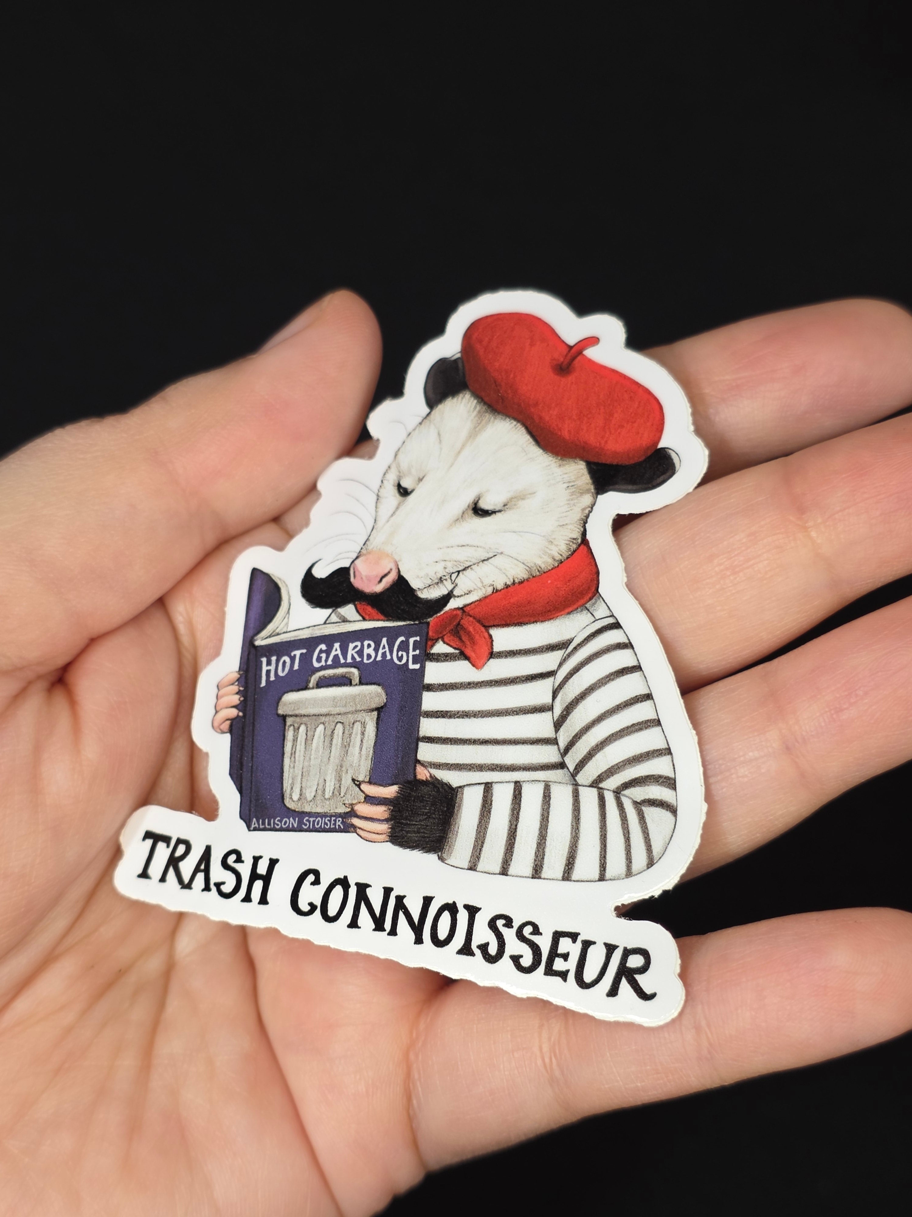Trash Connoisseur Opossum Sticker – The Dendritic Willow